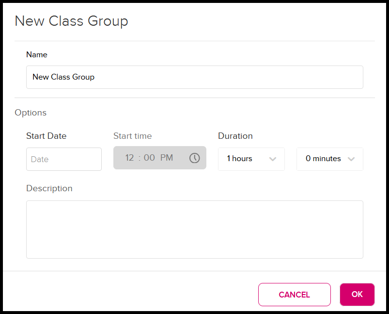 Adding a Class Group to a section (module)