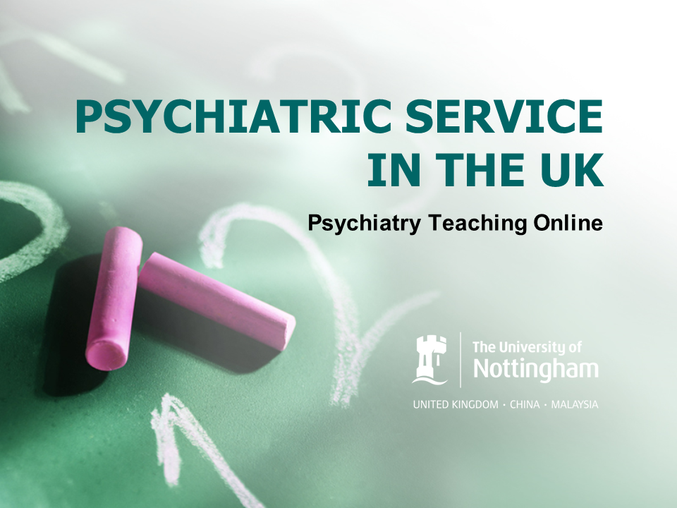 PSYCHIATRIC SERVICES IN THE UK