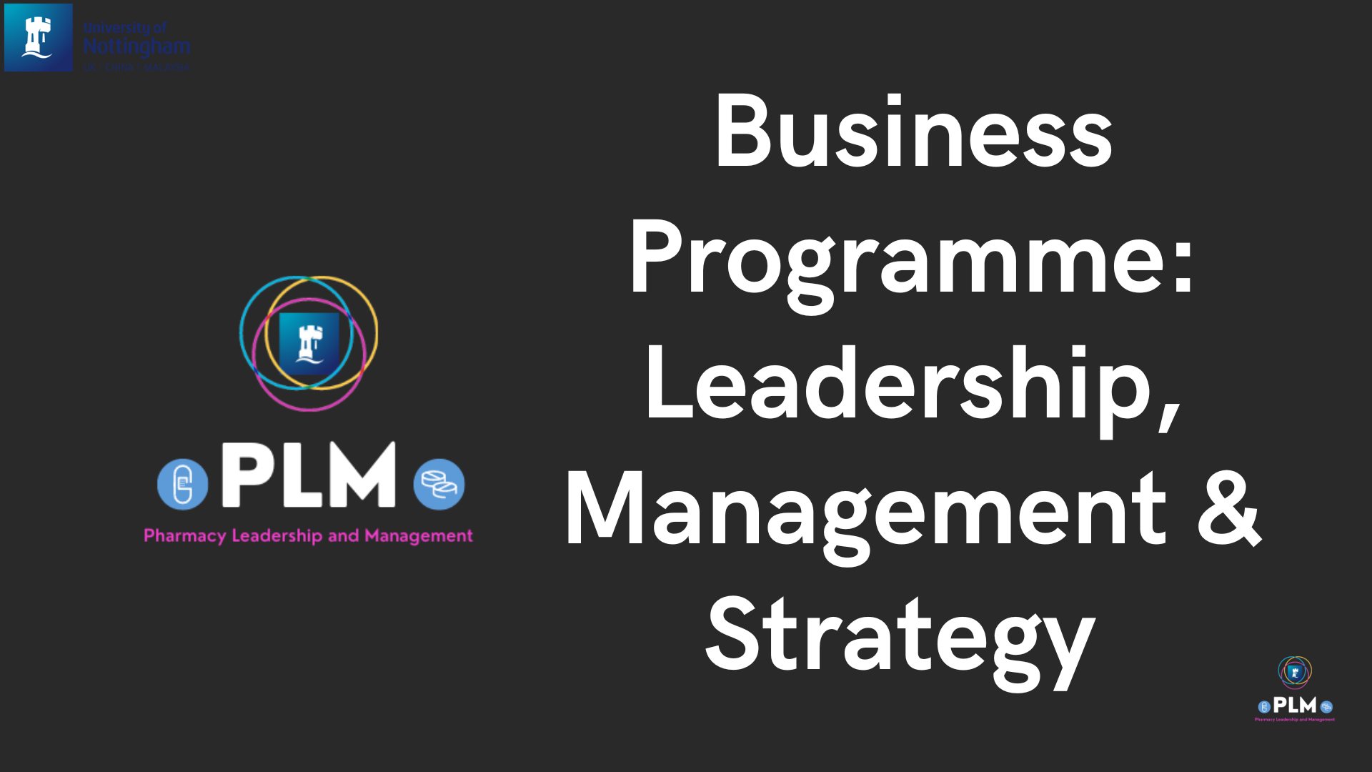 Welcome to Business of Pharmacy Programme