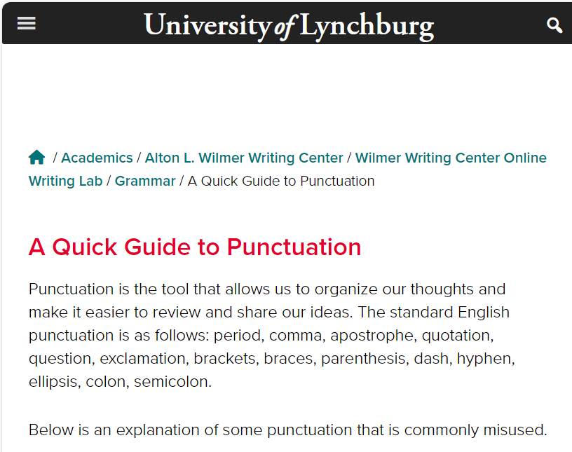 Grammar, Spelling and Punctuation